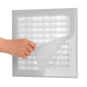 lisol complete air vent filters kit- 98‘’ x 18'' electrostatic media with 157" of installation tape 36+ filters per roll for hvac, ac & heating intake registers & grilles