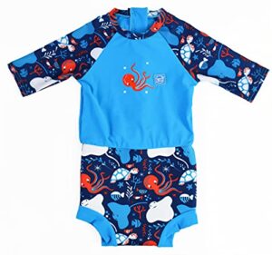 splash about happy nappy sunsuit with swim diaper under the sea 12-24 months