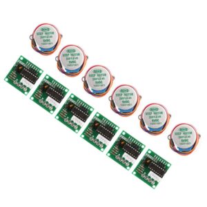 aitrip 6 sets 28byj-48 uln2003 5v stepper motor + uln2003 driver board for arduino pi pic raspberry pi