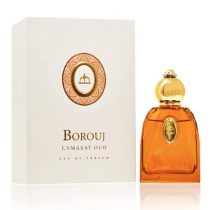 dumont borouj lamasat oud - 85ml travel size - arabic inspired unisex perfume for men & women - musky, woody & oriental fragrance - long lasting cologne mist & body spray - for him & her