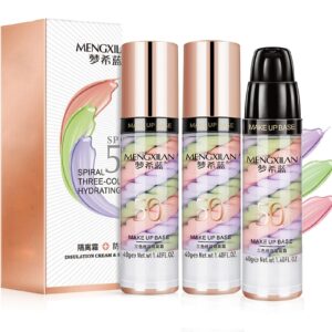 skynest 2pcs pore primer, color correcting facial serum, face makeup primer base,isolation cream,invisible pore,oil control, brightening moisturizing essence concealer foundation