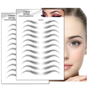 22-pairs 4d eyebrow tattoo stickers, hair-like authentic eyebrows, waterproof natural eyebrow tattoo stickers