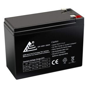 expertpower sla replacement battery 12v 10ah agm battery- sealed lead acid- rechargeable & maintenance free eci power