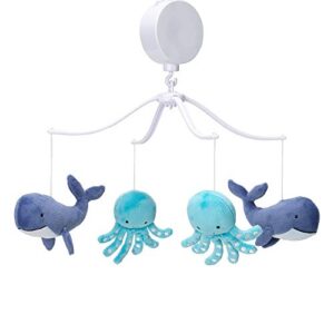 bedtime originals musical baby crib mobile, whales tale, multicolor