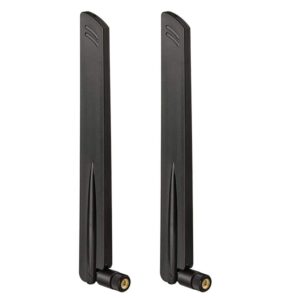 eightwood 2.4ghz 5ghz wifi antenna dual band sma male antenna (2-pack) for car trailer backup cameras wireless security cameras