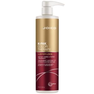 joico k-pak color therapy luster lock instant shine & repair treatment | for color-treated hair | boost color vibrancy | repair breakage | with keratin & argan oil | 16.9 fl oz