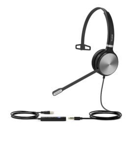 yealink uh36 series headset, wired single-ear | teams certified (uh36 mono)