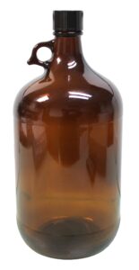 environmental express apc2800 glass jug, level 3, amber, 4 l, safe-coat; 6/cs