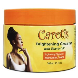 carotÏs, skin brightening cream – 300ml / 10.14fl oz – 7 day night cream for uneven skin tone, with vitamin a