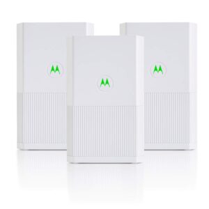 motorola mh7023 | wifi mesh system (3-pack) | replaces router + extender | easy setup, network protection, parental controls | ac2200 wifi speed | up to 5000 sq ft