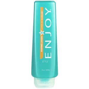 enjoy shaping curly hair styling cream - adds volume, lightweight curl defining finish, anti-frizz, 8 ounce