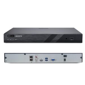 onwote 4k 32 channel nvr poe ip security video audio recorder, support 32ch input 8mp/ 6mp/ 5mp, multi-mode recording, no hard drive, work with poe switch, support all onwote poe camera