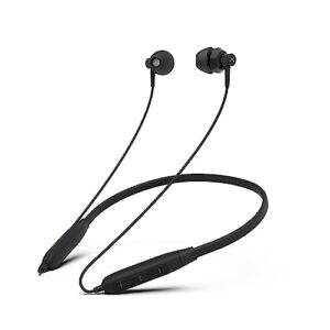 soundmagic s20bt neckband bluetooth headphones wireless earphones hifi stereo in ear headset with microphone lightweight sports earbuds long playtime stable connection black