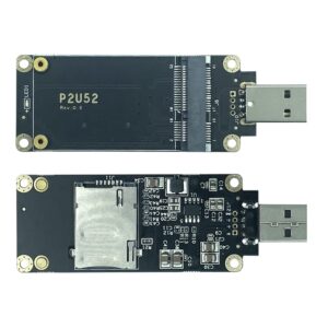 exvist 4g lte industrial mini pcie to usb adapter w/sim card slot for wwan/lte 3g/4g module applicable for m2m & iot applications like raspberry pi industrial router ip camera digital signage etc.