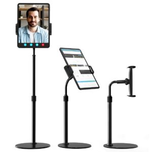 licheers tablet stand and holder adjustable, tablet holder for desk, thick case friendly ipad holder stand compatible with(4.7"-13") ipad pro 12.9,10.9,10.2, air mini 4 3 2, fire, tab, nexus, kindle