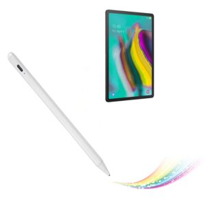 active stylus for samsung galaxy tab s9/s9+ pencil,electronic capacitive type-c rechargeable pencil compatible with samsung galaxy tab s9/s9+ stylus pens,good on sketching and note-taking pen,white