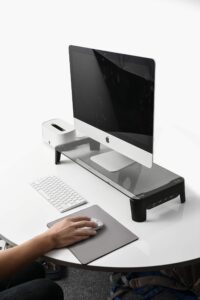 ledetech 23.5" laptop & monitor stand w/usb and fast charging output