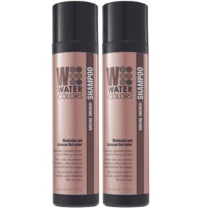 watercolors semi permanent color depositing shampoo. sulfate & paraben free to maintain & enhance hair color 8 fl oz - mocha drench (2 count)