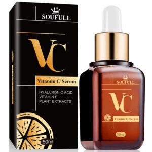 vitamin c serum for face with hyaluronic acid to rejuvenate face and skin best serum for anti aging with natural ingredients dark circles anti wrinkl fine lines and sun damage corrector