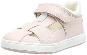 geox baby girl's biglia 8 (infant/toddler) light rose/white 21 (us 5.5 toddler) m