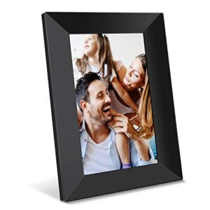 feelcare digital wifi picture frame 8 inch, send photos or videos from anywhere, 16gb storage,1280x800 ips hd display,touchscreen for easy navigation