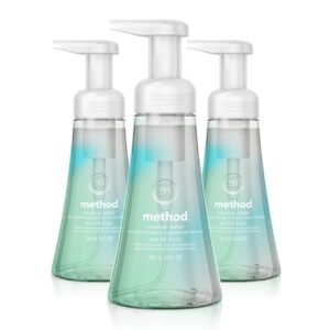 method foaming hand soap, coconut water, biodegradable formula, 10 fl oz (pack of 3)