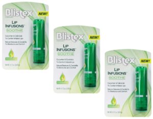 blistex lip infusions soothe lip moisturizer 0.13 ounce (3 pack)