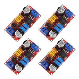 4 pack 5a dc-dc adjustable buck converter, melife xl4015 4-38v to 1.25-36v step down power supply voltage regulator power module