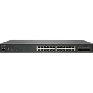 sonicwall 02-ssc-2468 24 port gig poe switch 4 sfp p