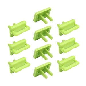 fielect outlet plugs covers childproof outlet covers protectors electric socket cover electrical protector 2-pin green 10pcs