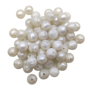 50pcs pearl white color silicone round beads sensory 15mm silicone pearl bead bulk mom necklace diy jewelry making decorationq