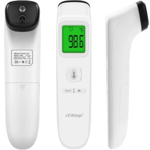 ezthings forehead thermometer medical non touch infrared with fever alarm