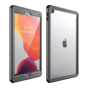 aicase ipad 7th generation 10.2" 9th /8th/7th generation/ipad 10.2 2021/2020/2019, waterproof protective with built-in screen protector shock-absorbing bumper dustproof full-body case