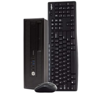 hp prodesk 600 g1 desktop computer pc, intel quad core i5, 8gb ram, 1tb hdd, windows 10 pro, new 16gb flash drive, wireless keyboard & mouse, dvd, wifi (renewed)