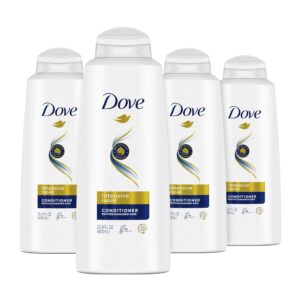 dove nutritive solutions strengthening conditioner intensive repair 4 count for damaged hair deep conditioner with keratin actives 20.4 oz