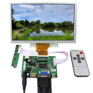 8 inch hdmi monitor at080tn64 display 800x480 16:9 ips screen support hdmi/vga/2av input lcd controller board