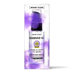 mane club voodoo oil weightless hair oil, cruelty free, vegan, no sulfates or parabens, 1.6 ounce