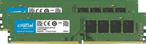 crucial ram 32gb kit (2x16gb) ddr4 2666 mhz cl19 desktop memory ct2k16g4dfra266