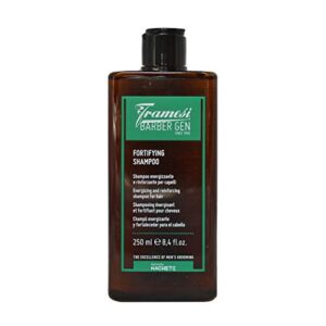 framesi barber gen fortifying shampoo, 8.4 fl oz, strengthening and thickening shampoo