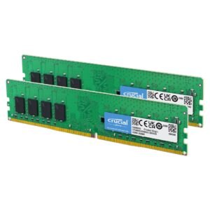 crucial 32gb kit (16gb x 2) ddr4 3200 mhz (pc4-25600) udimm 288-pin memory - ct2k16g4dfra32a