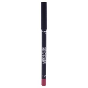 rimmel lasting finish 8hr soft lip liner pencil - vibrant, blendable formula to lock lipstick in place for 8 hours - 125 indian pink, .04oz