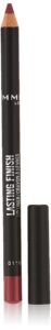 rimmel lasting finish 8hr soft lip liner pencil - vibrant, blendable formula to lock lipstick in place for 8 hours - 215 ms.mauve, .04oz