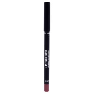 rimmel lasting finish 8hr soft lip liner pencil - vibrant, blendable formula to lock lipstick in place for 8 hours - 195 sunset pink, .04oz