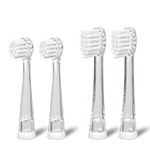 seago baby and kids electric toothbrush replacement heads sg-849 for 513，2139 ，977 - pack of 4 (025+037