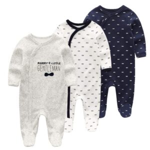 newborn baby boy girl cotton bodysuit long sleeve jumpsuit 3-pack outfits clothes long sleeve baby bodysuit