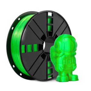 petg filament 1.75,toughness enhanced petg vacuum sealed,accuracy +/- 0.02 mm, 1 kg spool 3d filament petg green