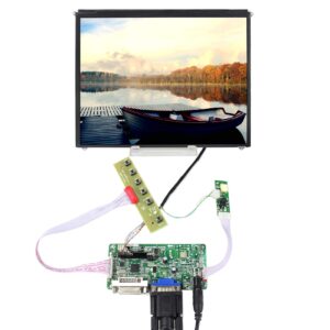 9.7" portable monitor lcd screen thin frameless display 1024x768 resolution dvi vga wled lcd controller board