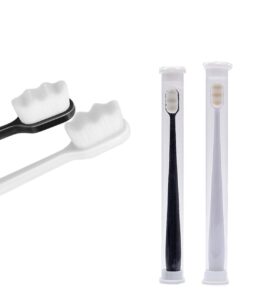 tangnert extra soft toothbrush - 2 pcs, ultra soft-bristled adult toothbrush micro-nano 20000 floss bristle good cleaning effect for sensitive teeth oral gum recession (2pcs)