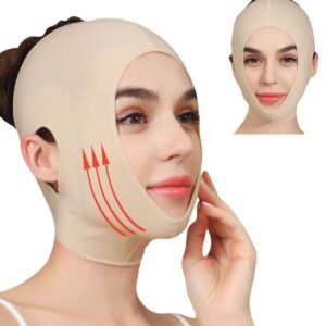 reusable chin slimming strap face lift tape v line lifting face mask double chin reducer face neck slimmer jawline shaper anti snoring snore stopper (m)