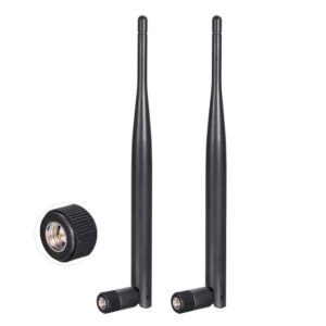 bingfu 4g lte antenna cellular 6dbi sma male antenna (2-pack) compatible with 4g lte wireless cpe router hotspot cellular gateway industrial iot router trail camera game camera outdoor security camera